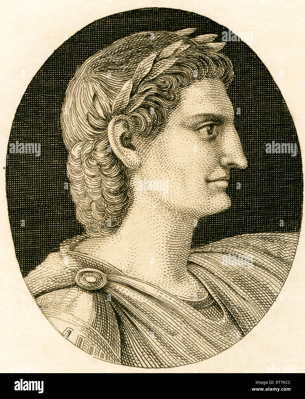 Nerva, Roman emperor, copperplate engraving, about 1840th., Artist's ...