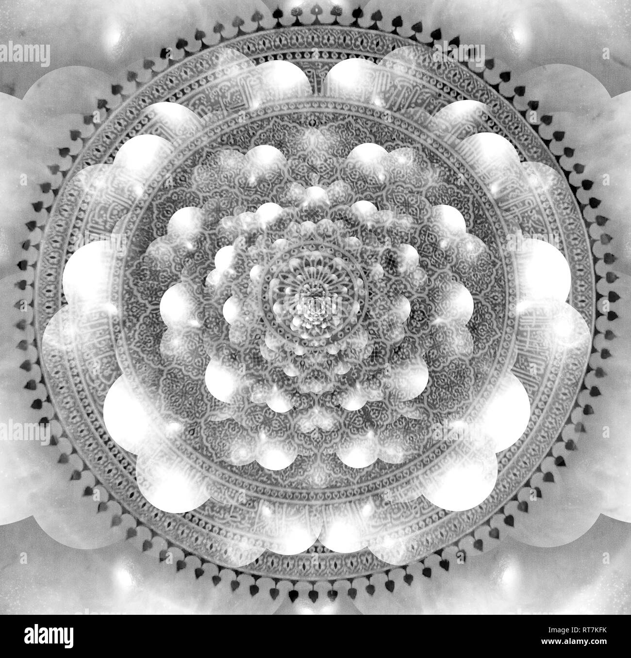 Bunch mandala Black and White Stock Photos & Images - Alamy