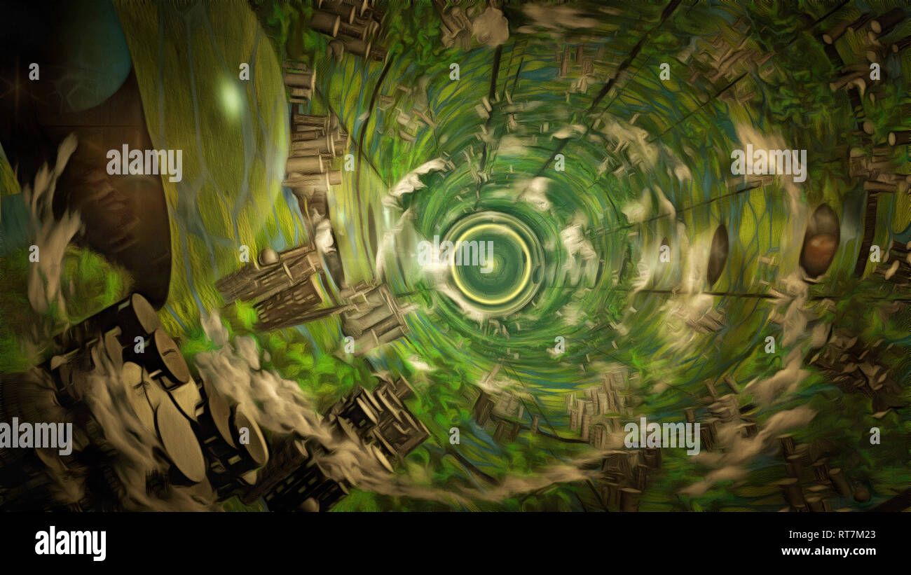 Space colony interior hi-res stock photography and images - Alamy