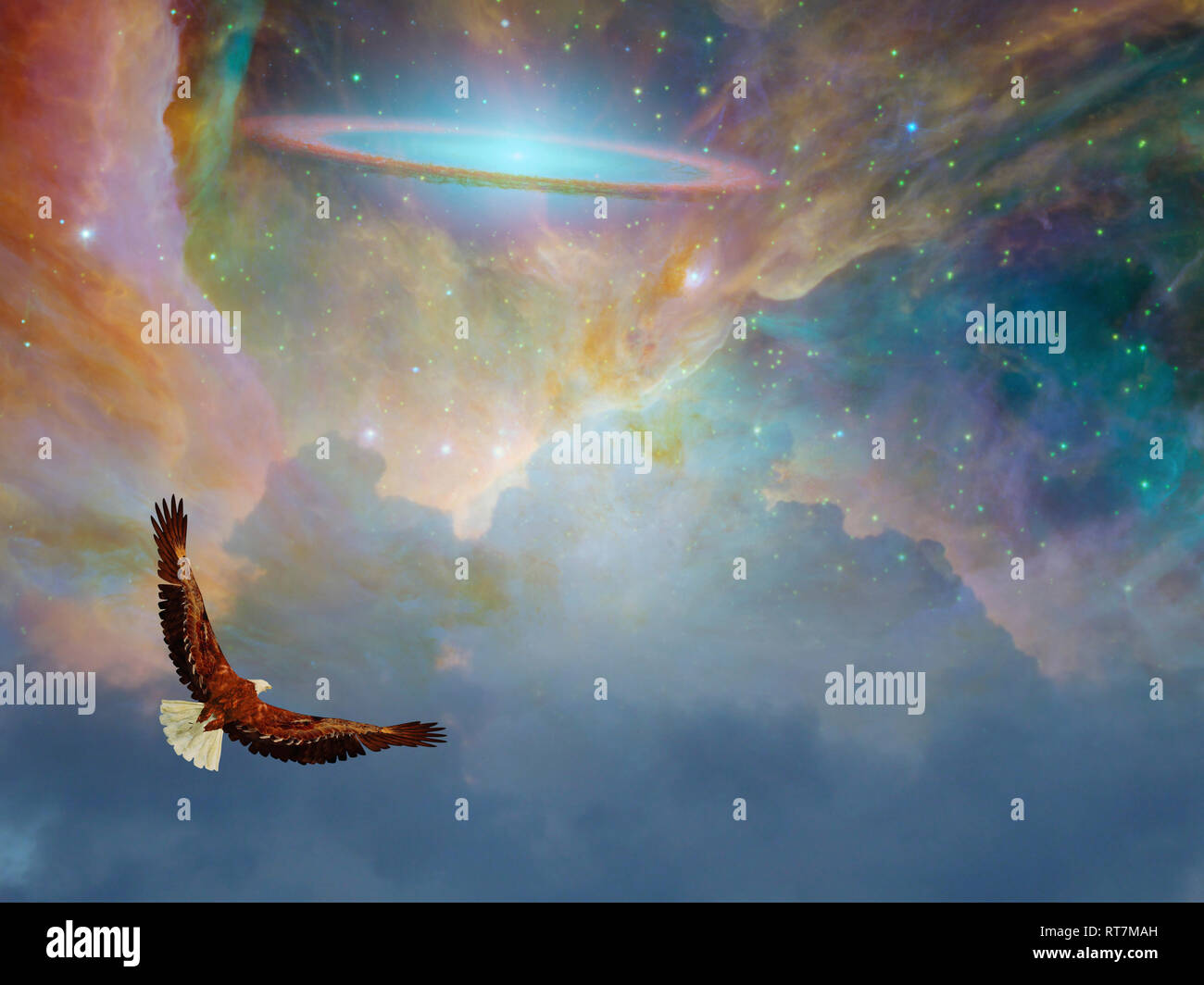 Eagle in fantasy Flight Stock Photo - Alamy