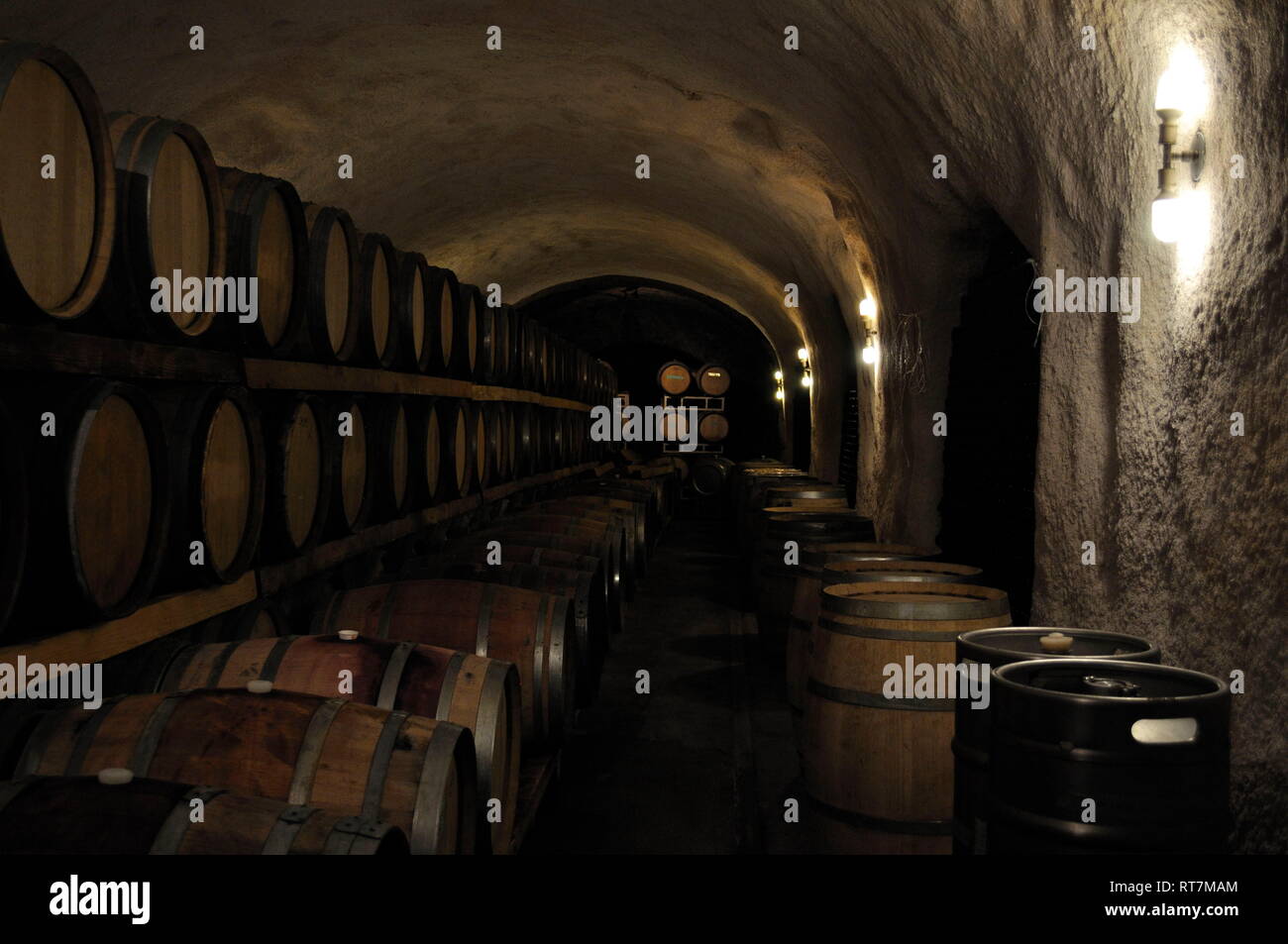 White Rock Vineyard Cellar Stock Photo - Alamy