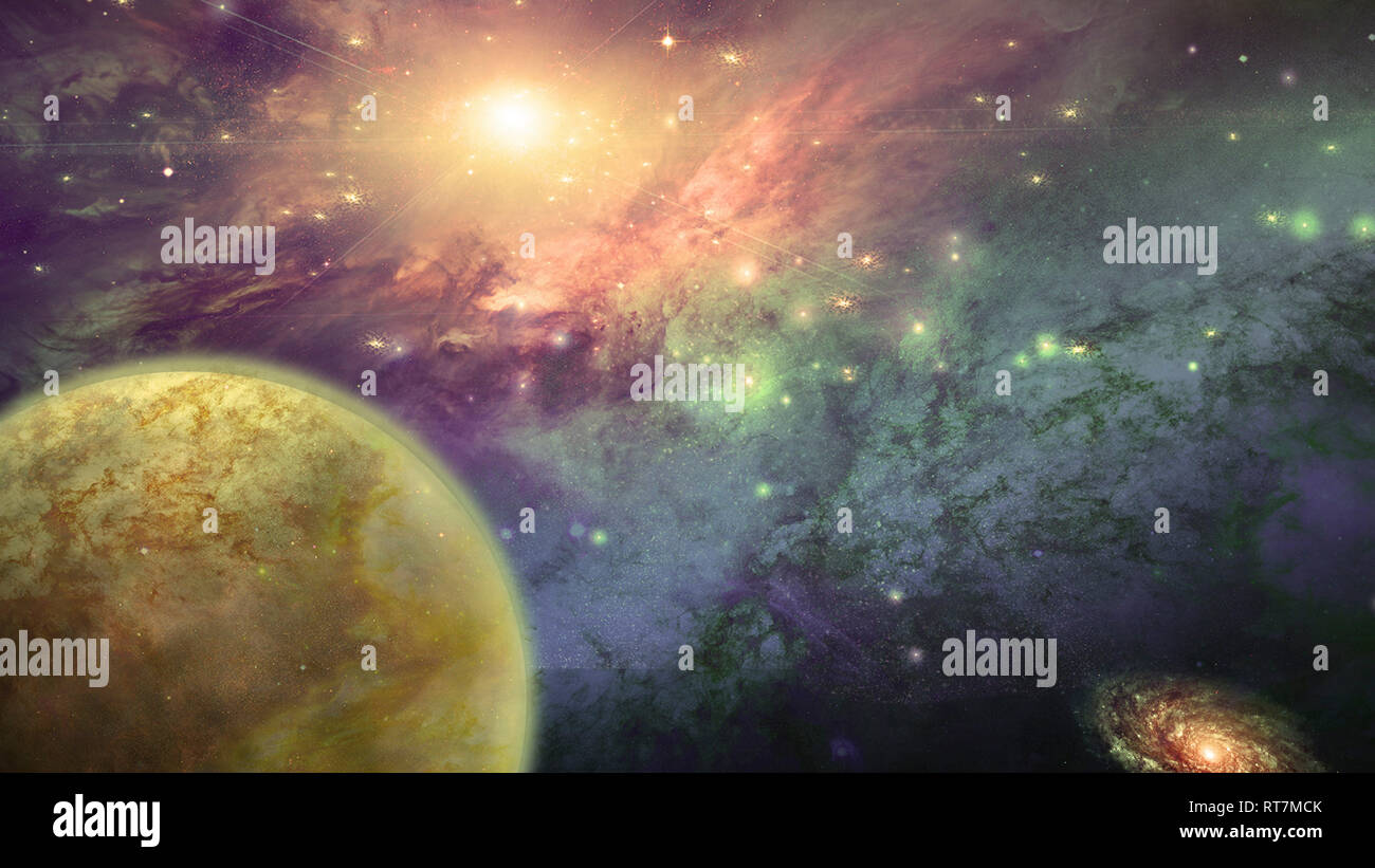 Deep space scene Stock Photo - Alamy
