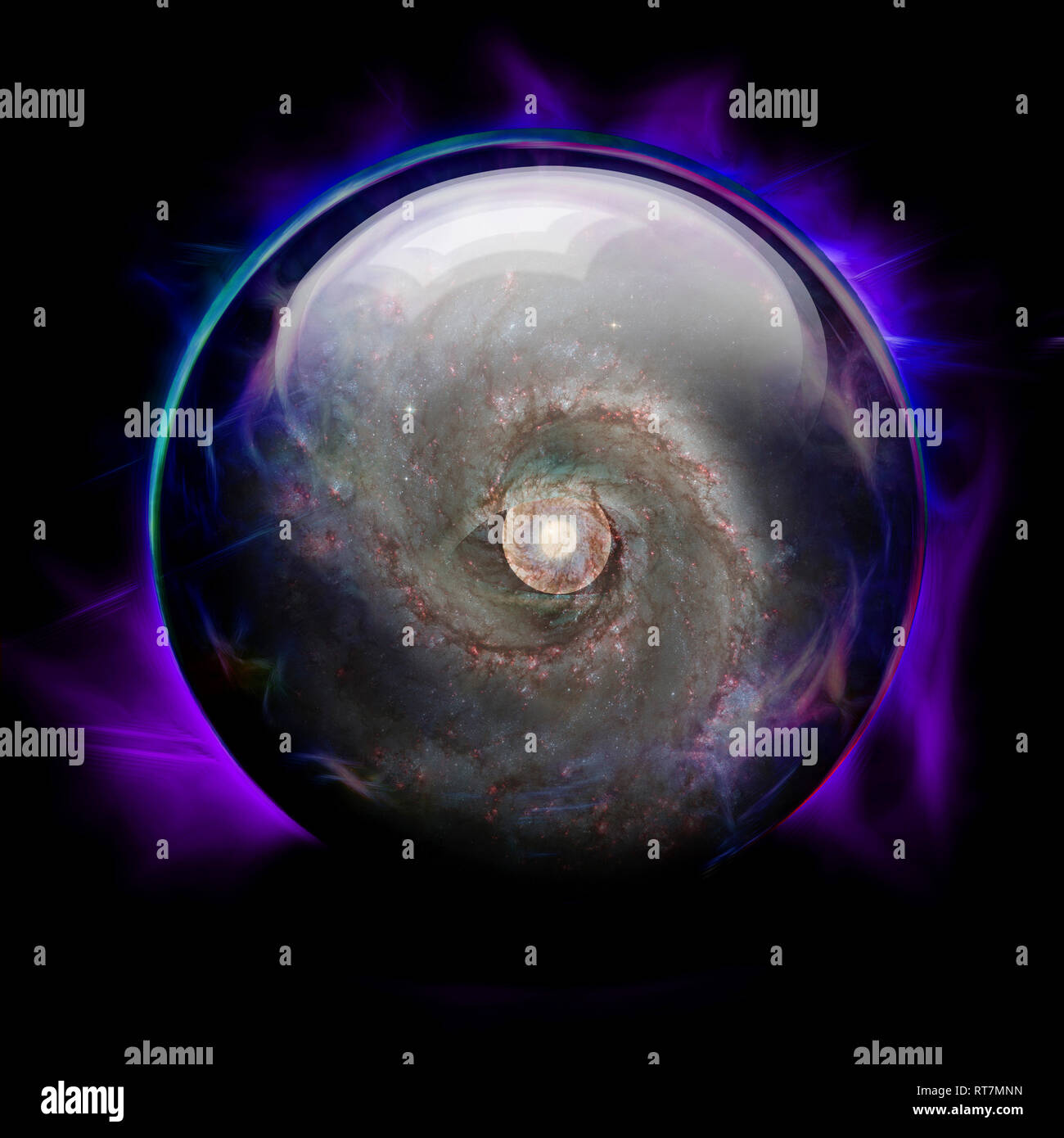 Eye looking into universe hi-res stock photography and images - Alamy