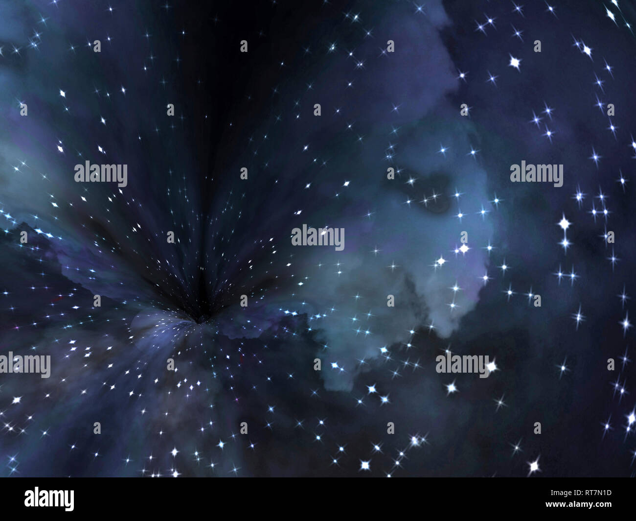 Wormhole in Space Stock Photo - Alamy