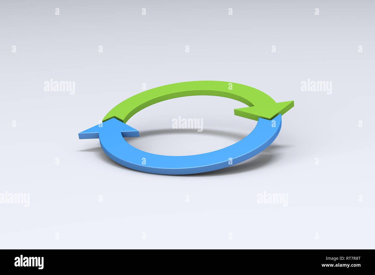 Illustration of circle chart infographic element arrows or recycle icon ...