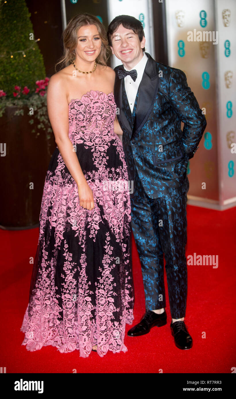 Barry Keoghan and Shona Guerin at the 72nd British Academy Film Awards ...