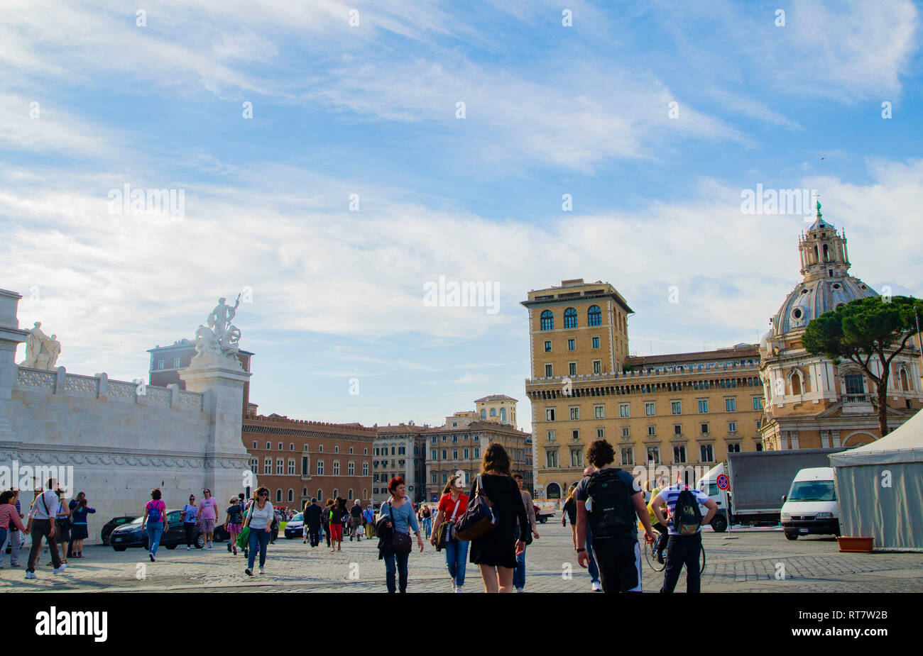 Tourist in Rome, Italy Stock Photo - Alamy