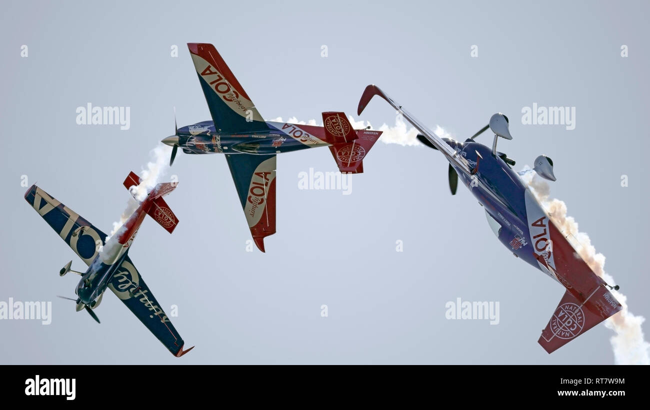 Porto, Portugal - September 1, 2017: Red bull air race. Acrobatic ...