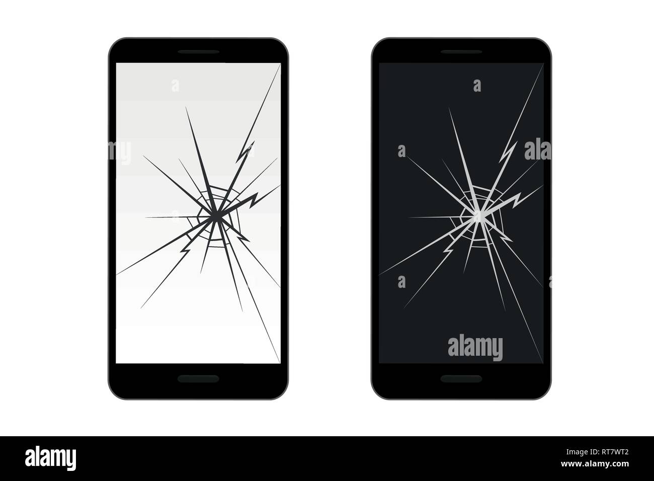 Mobile phone display Stock Vector Images - Alamy