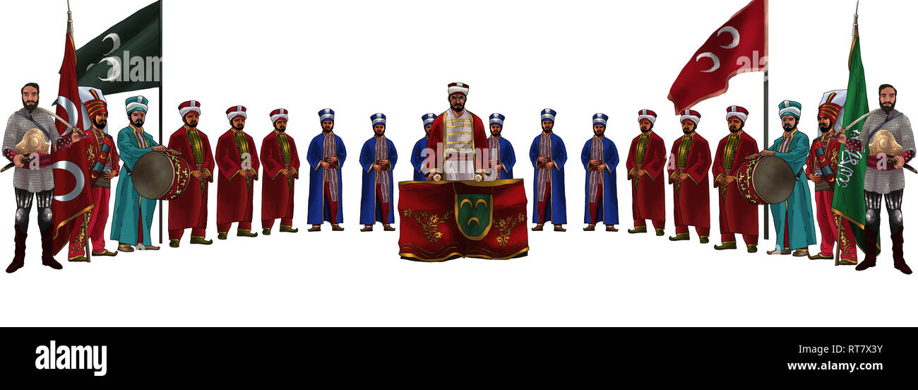 Turkish military Band Stock Photo - Alamy