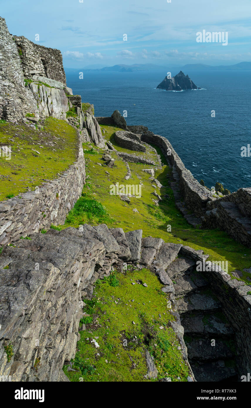 Monastery, Skellig Michael, Skellig Islands World Heritage Site, County ...