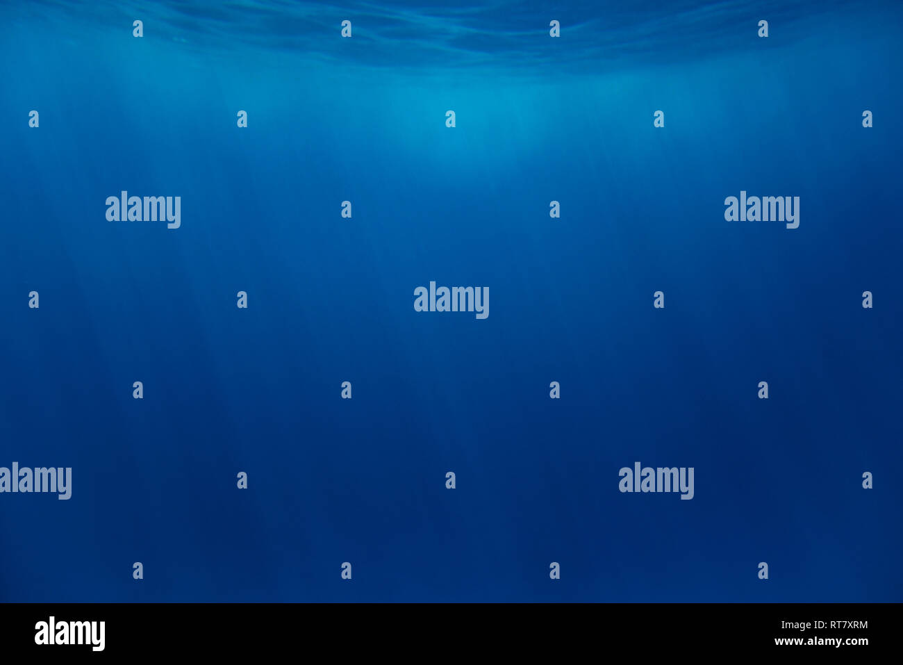 Abstract Deep Blue Sea Underwater Background Stock Photo - Alamy