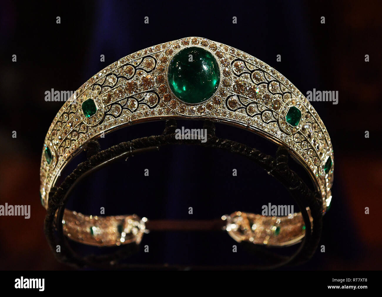 The tiara worn by Princess Eugenie during her wedding to Jack ...