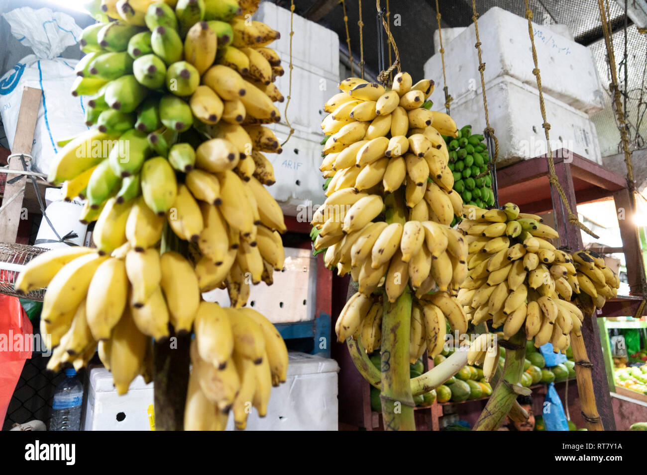 Male Maldives fruit and vegetables market detail Stock Photo - Alamy