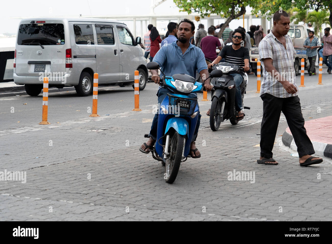 MALE, MALDIVES - FEBRUARY 16 2019 - Male is one of the smallest capital ...