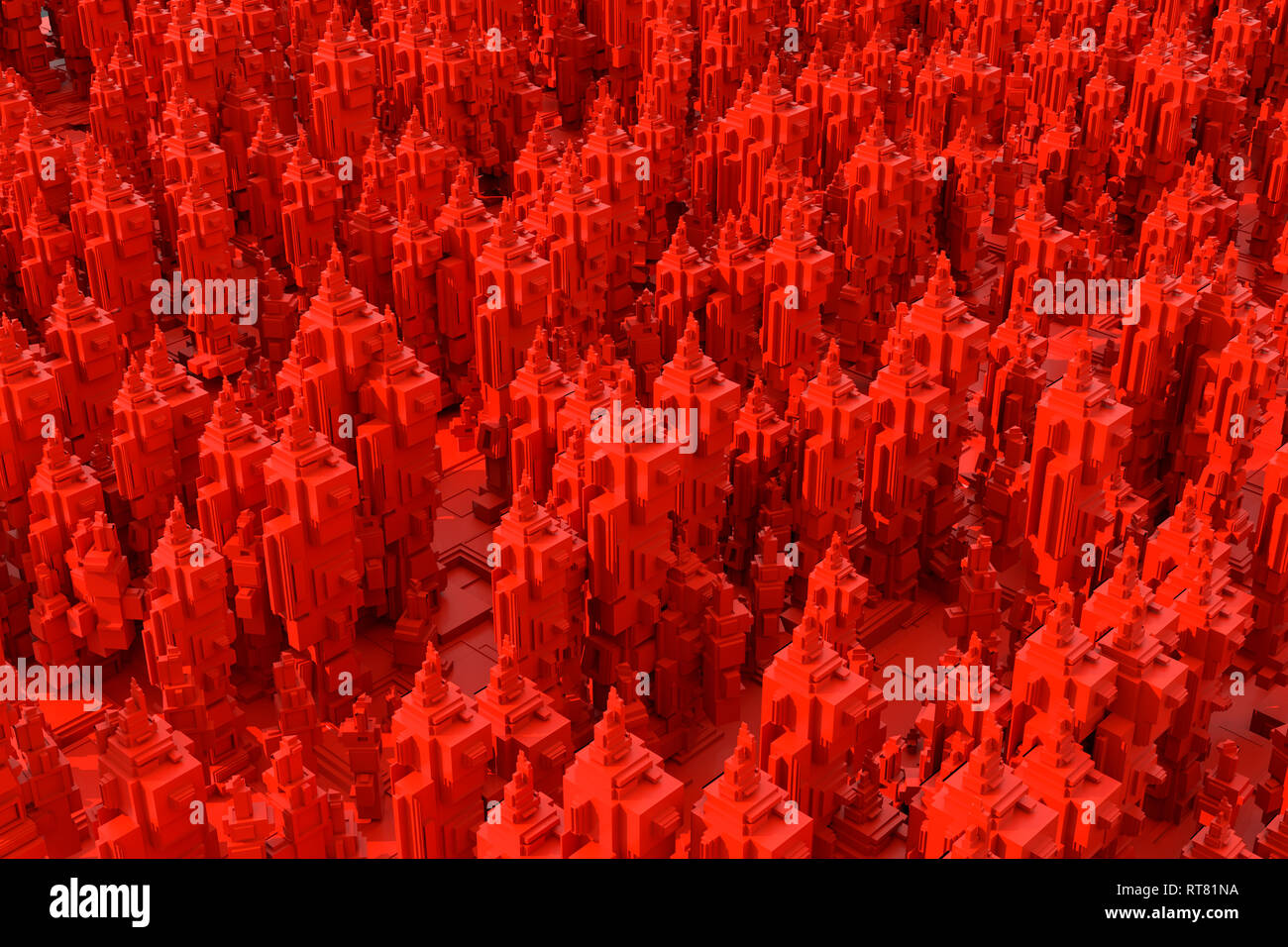 3d rendering modern high rise buildings hi-res stock photography and ...