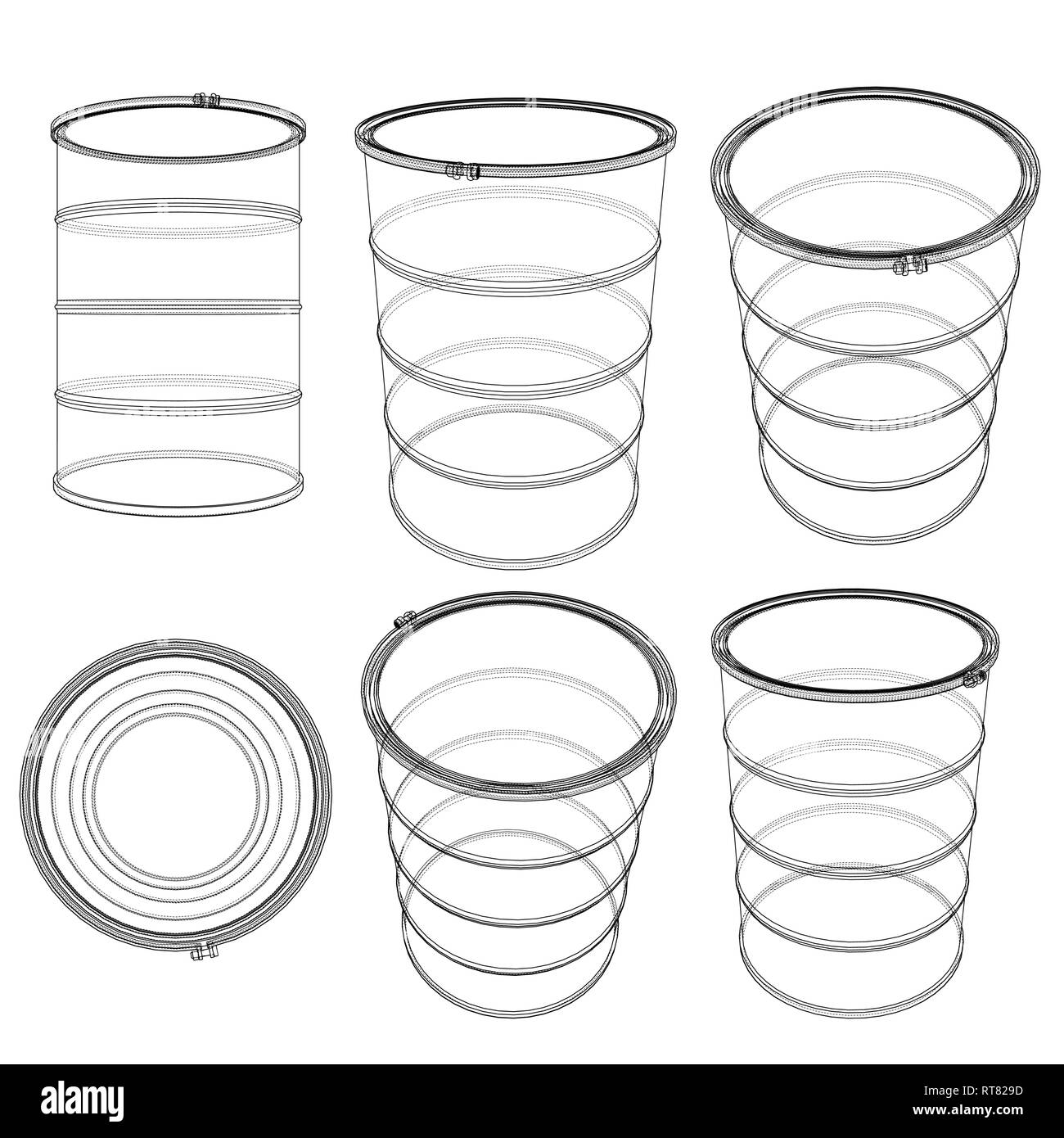 Barrels crude oil Black and White Stock Photos & Images - Alamy