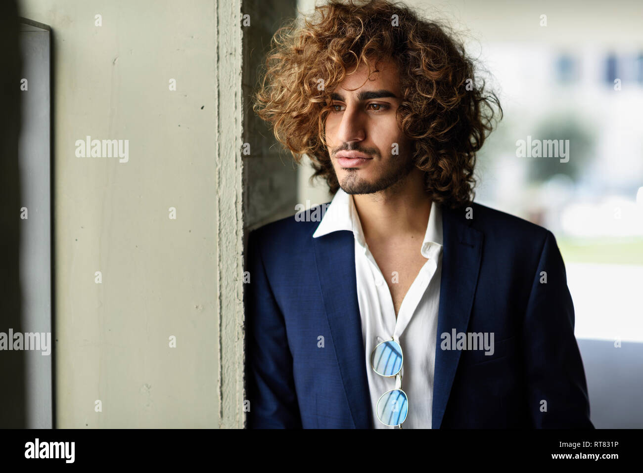 Dark haired handsome young man hi-res stock photography and images - Alamy