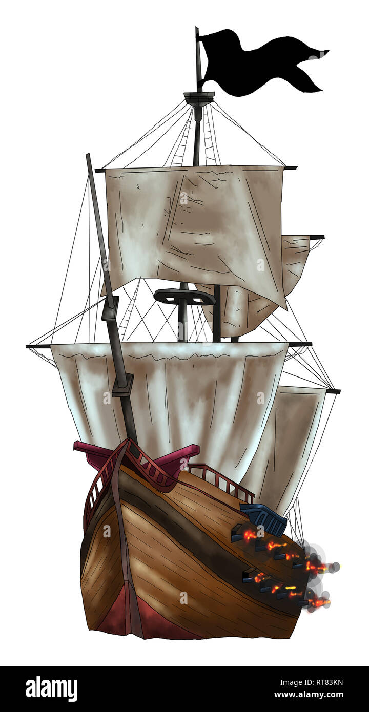 Sea Battlefield War Ship Stock Photo - Alamy