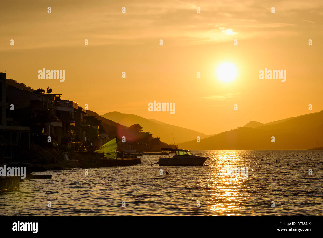 Kotor montenegro bay sunset hi-res stock photography and images - Alamy