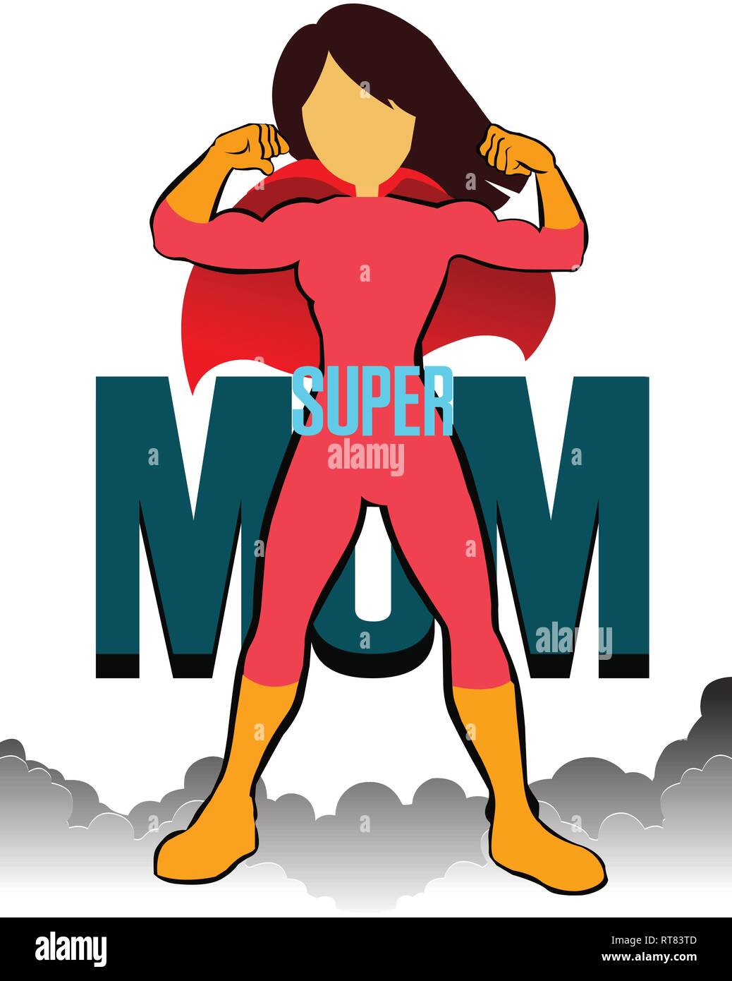 Superhero mother strength concept hi-res stock photography and images ...