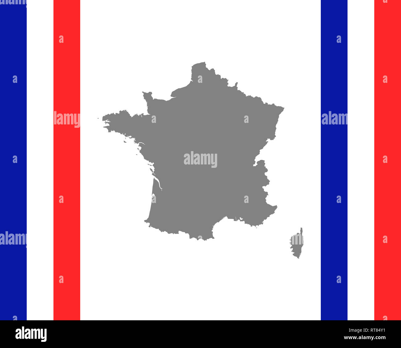 French flag and map Stock Photo - Alamy