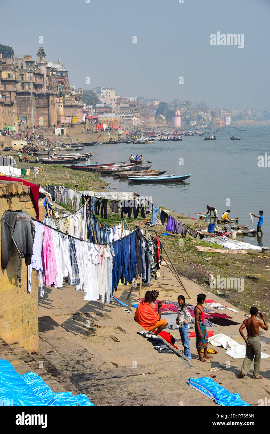 Ghats, Varanasi, India Stock Photo - Alamy
