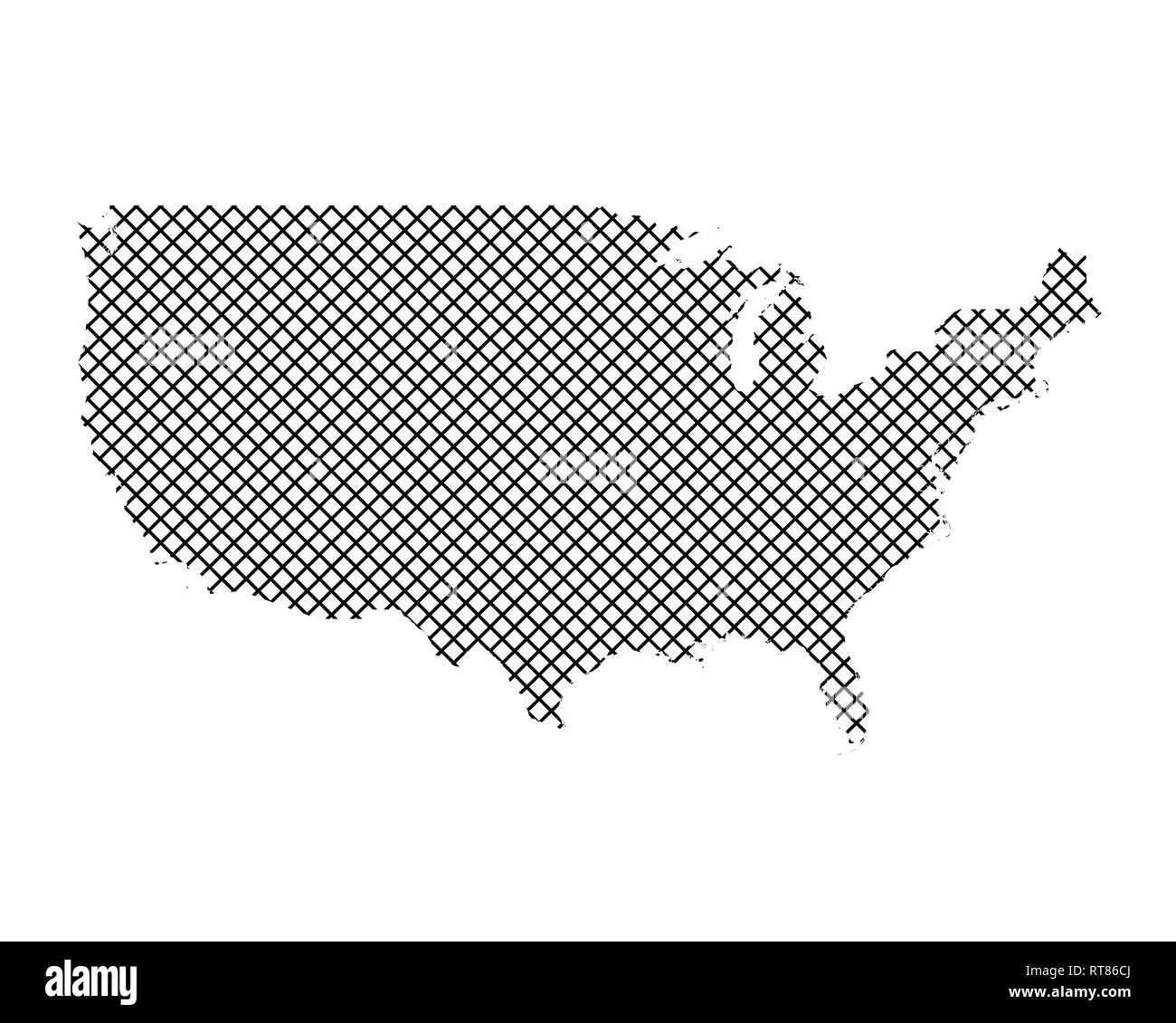 Stitch map Black and White Stock Photos & Images - Alamy