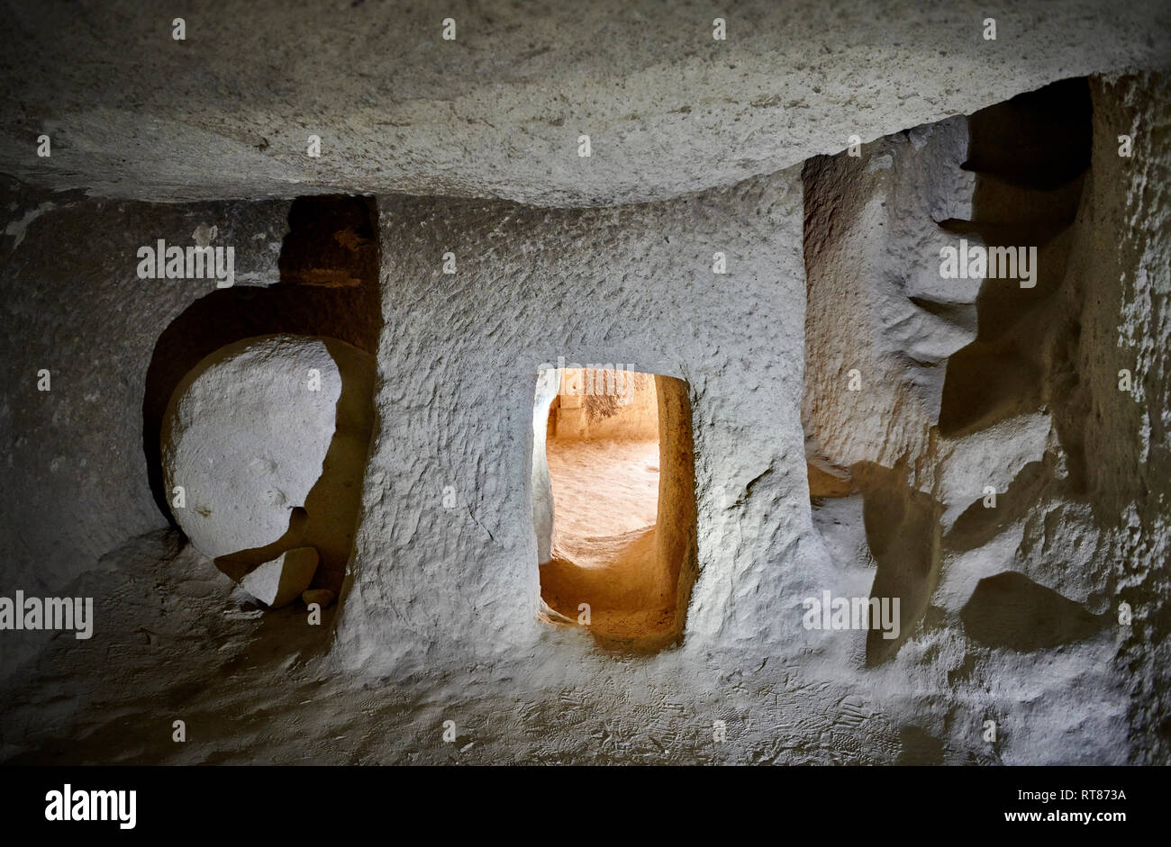 Pictures & images of cave room entrance with a round stone that rolls ...