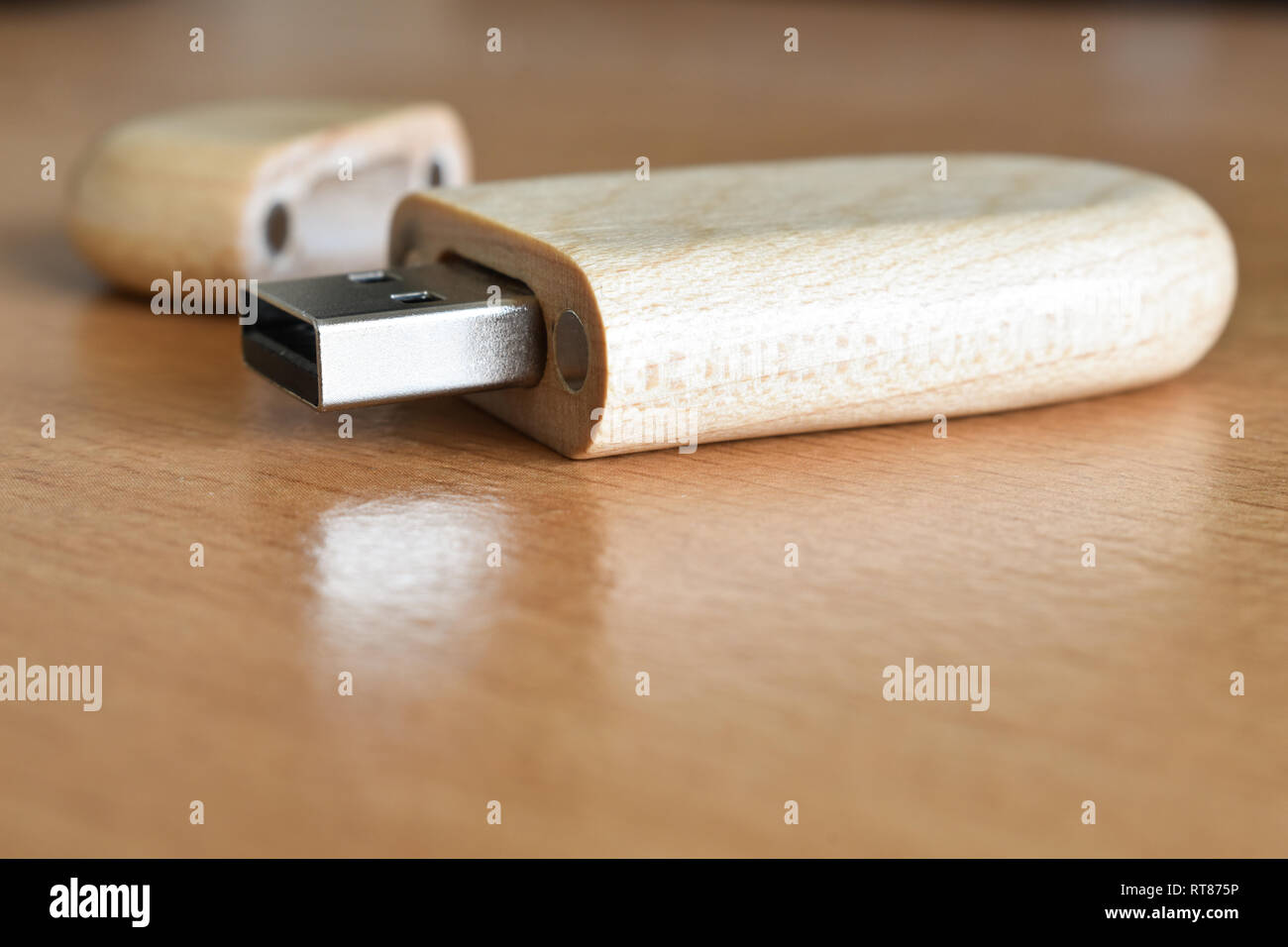Wooden desk surface hi-res stock photography and images - Alamy