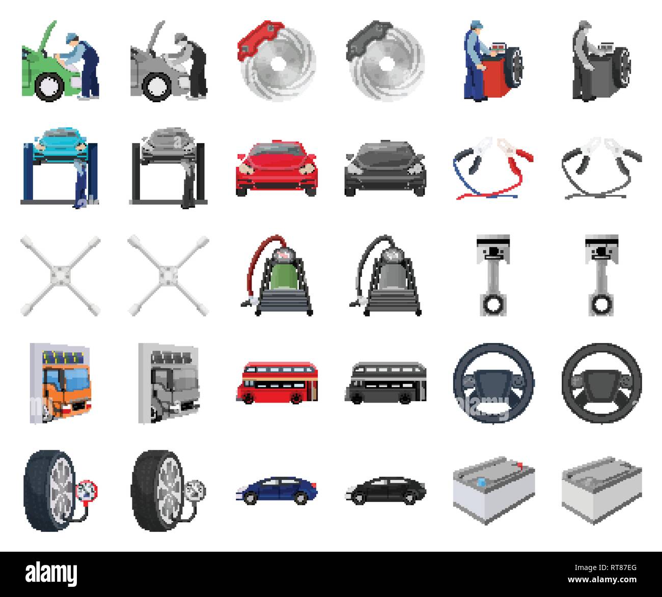 Engine wiring Stock Vector Images - Alamy