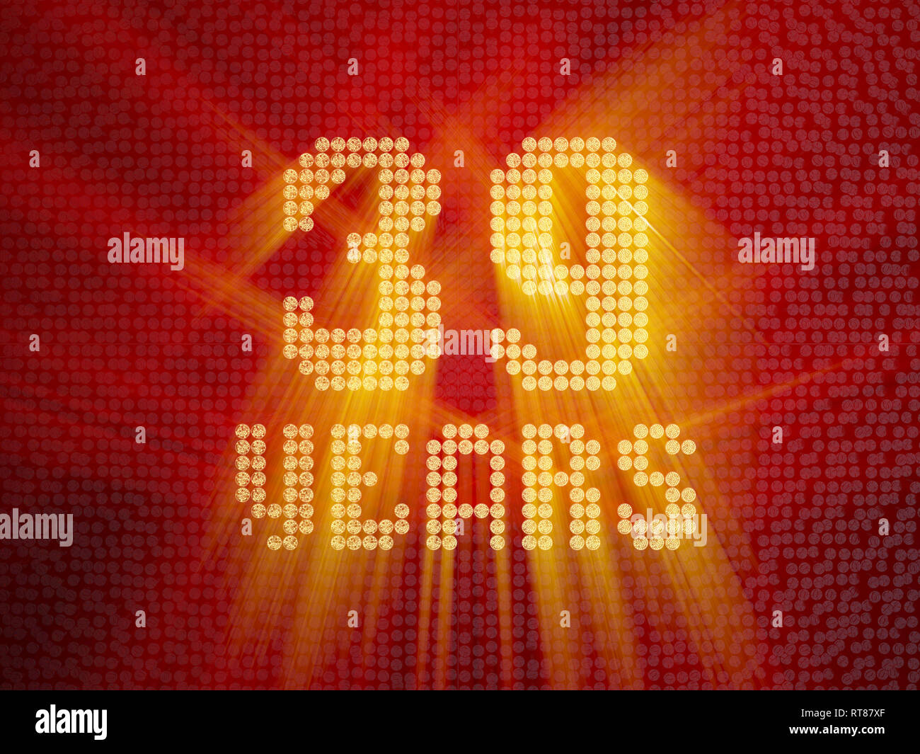 Golden number thirty-nine years (number 39 years) dotted font, top view ... Golden number thirty-nine years (number 39 years) dotted font, top view ...