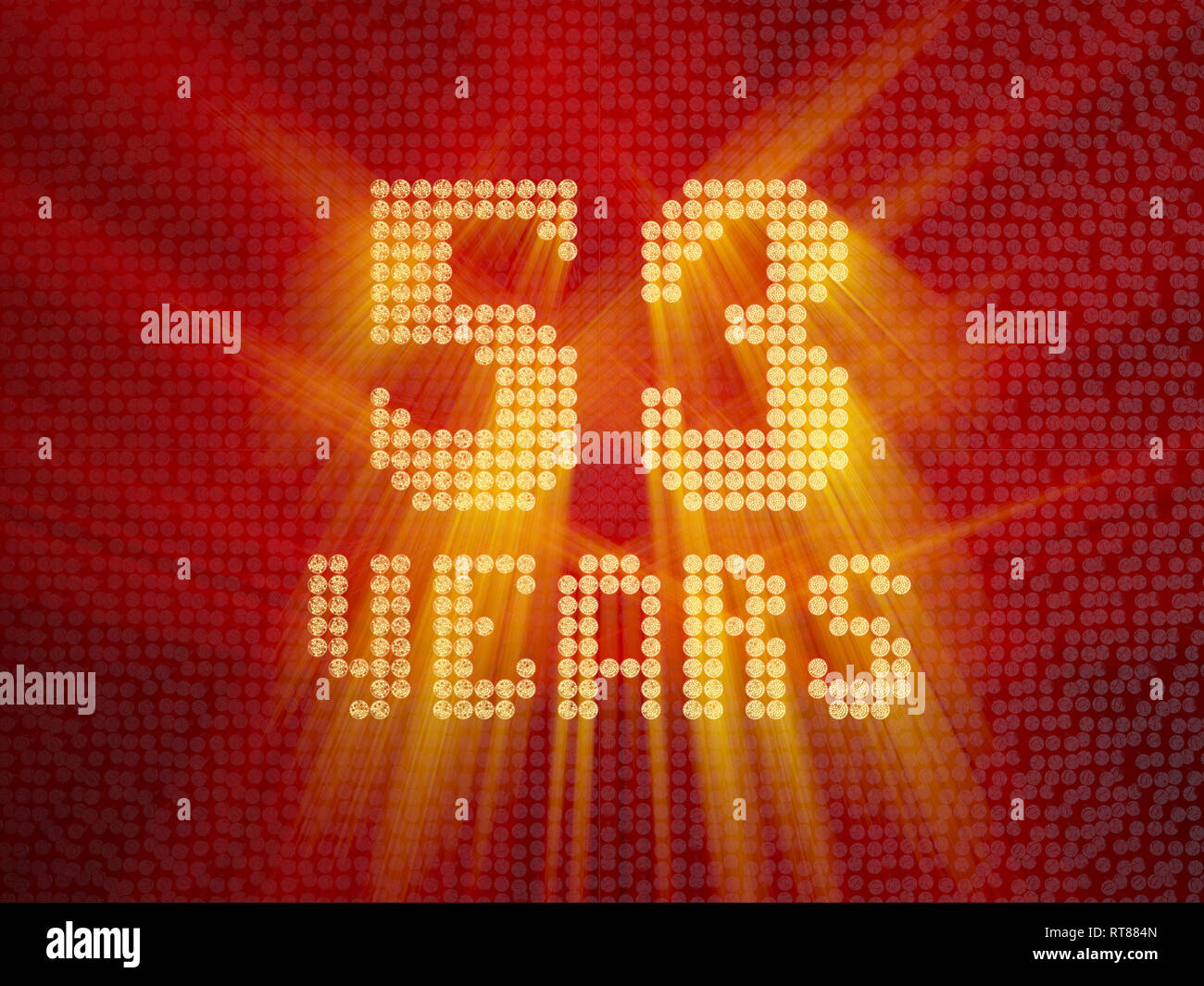 Golden number fifty-three years (number 53 years) dotted font, top view ... Golden number fifty-three years (number 53 years) dotted font, top view ...