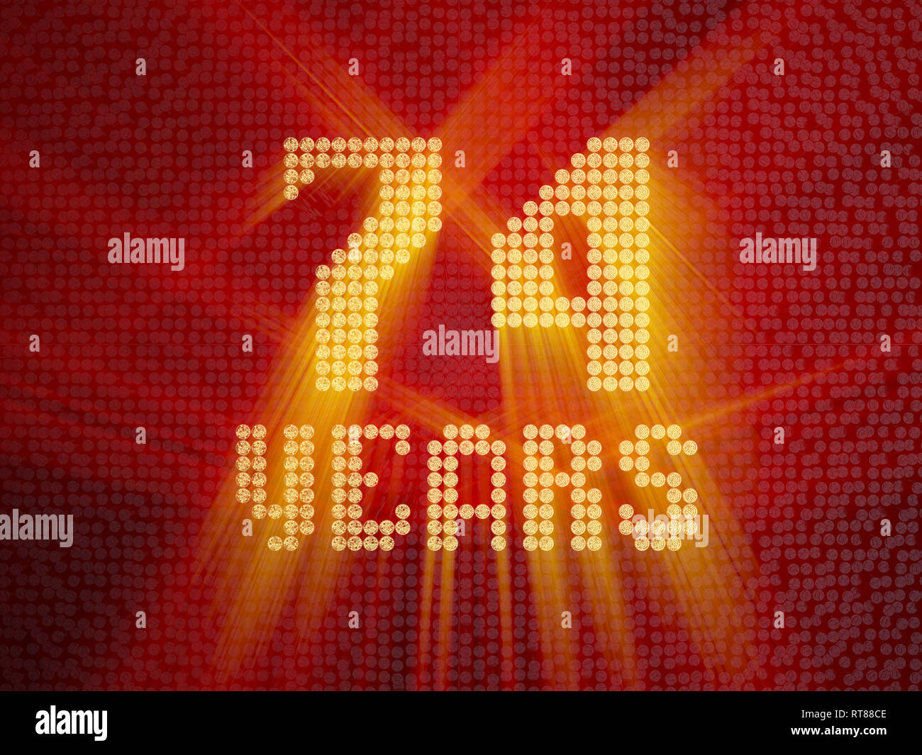 Golden number seventy-four years (number 74 years) dotted font, top ...