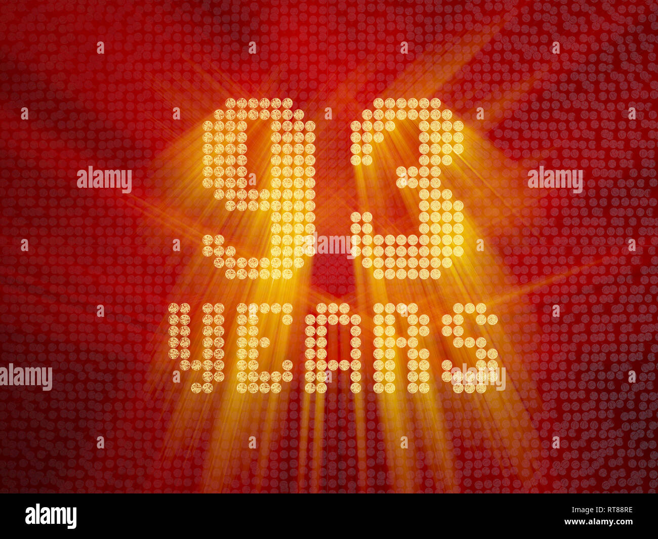 Golden number ninety-three years (number 93 years) dotted font, top ...