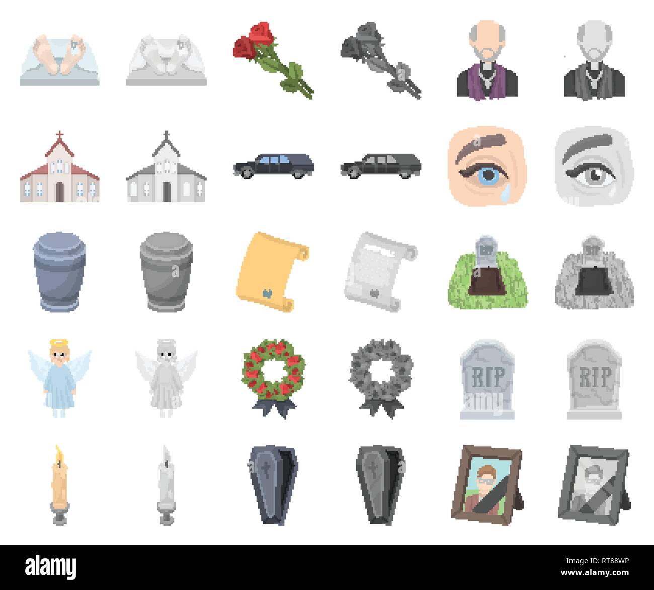 Burial urns Stock Vector Images - Alamy