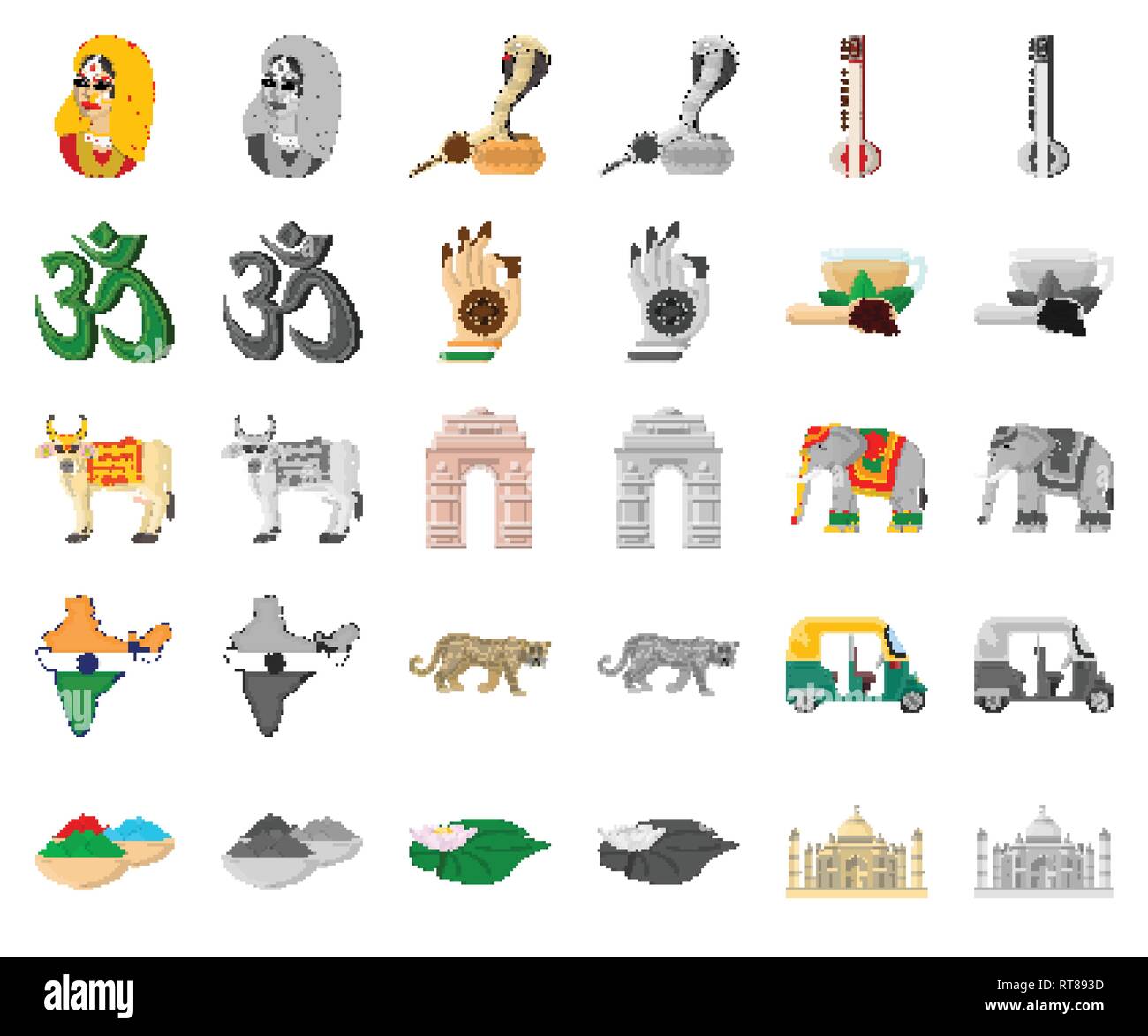 attributes,aum,cartoon,monochrom,character,collection,country,cow ...