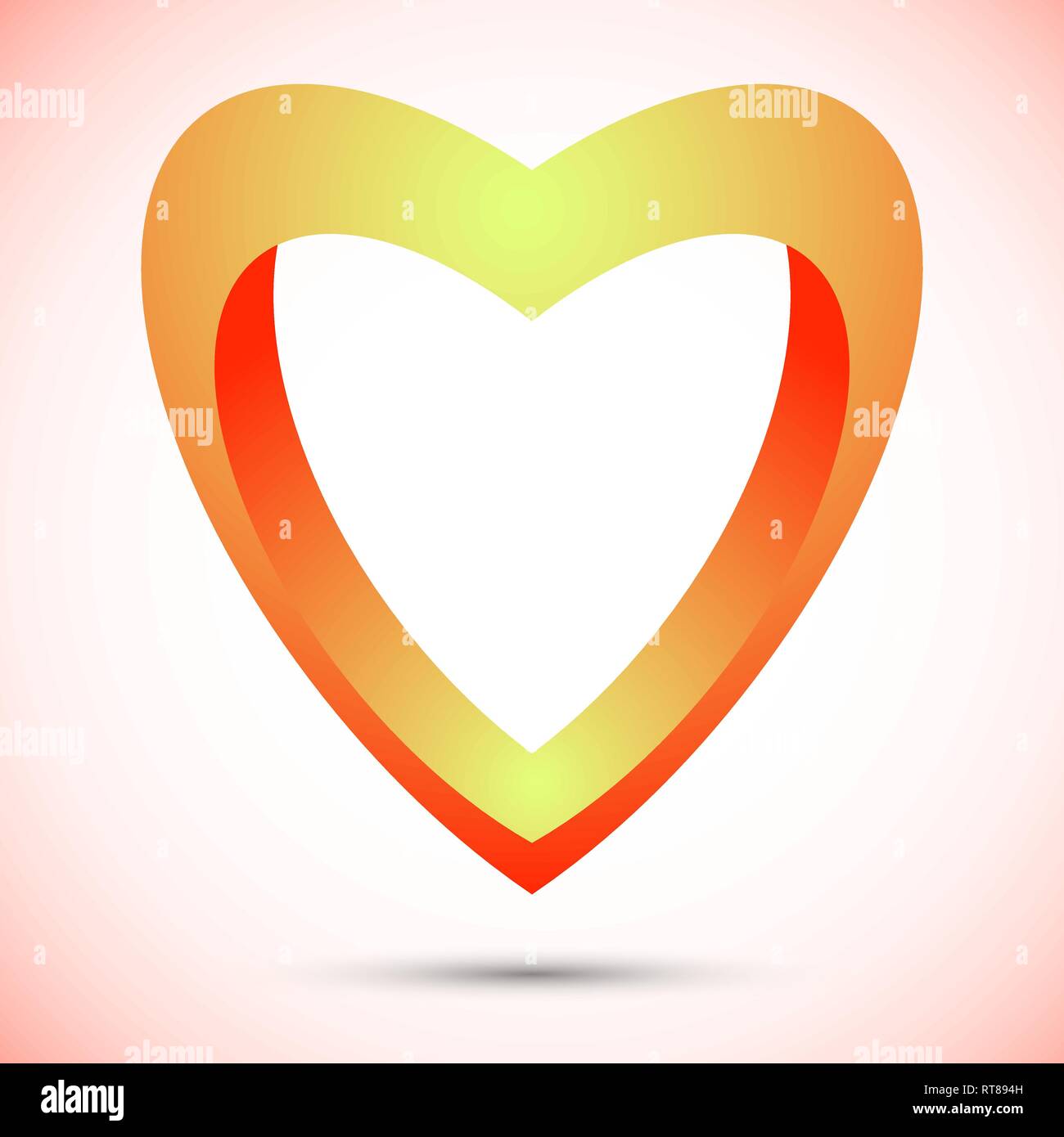 Heart symbol logo icon design template elements Stock Vector Image ...