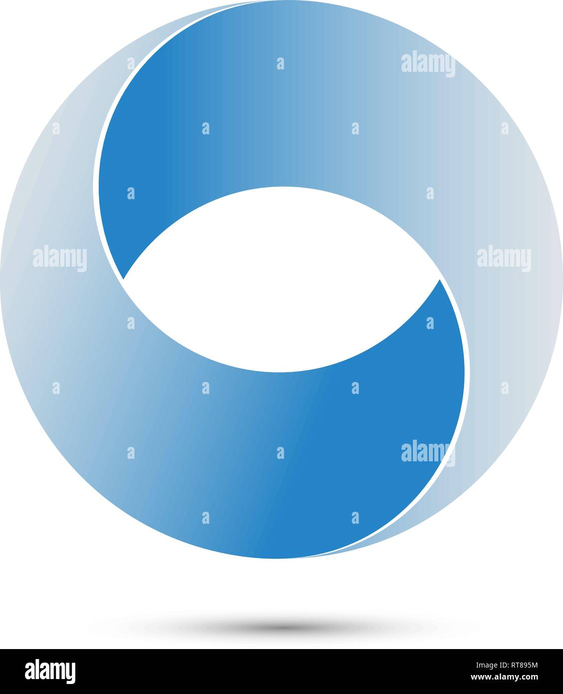 Impossible Circle Sign. Abstract Design. Logo Template Stock Vector ...