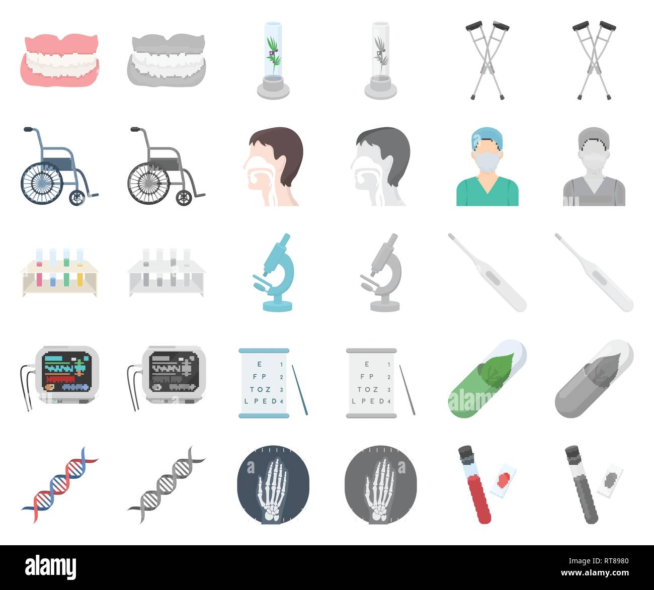 Blood test tubes icon cartoon hi-res stock photography and images - Alamy