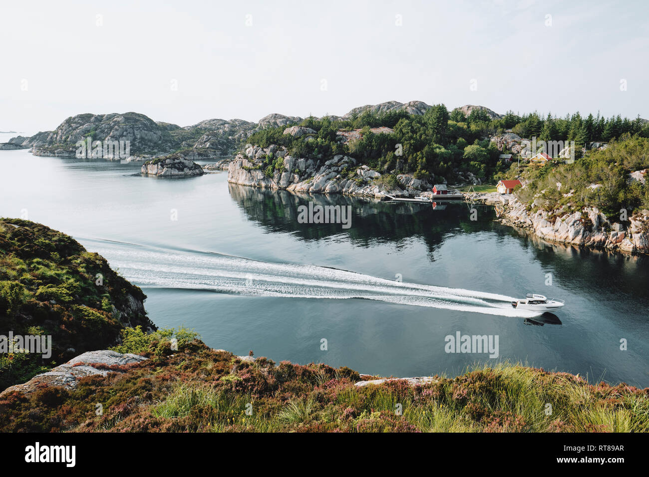 Northern Goddo and other small islands in Bømlo municipality Stock ...