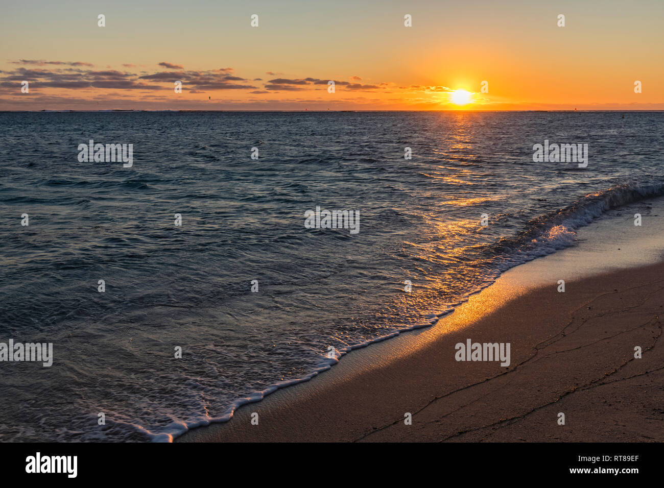 Mauritius island beach sunset hi-res stock photography and images - Alamy