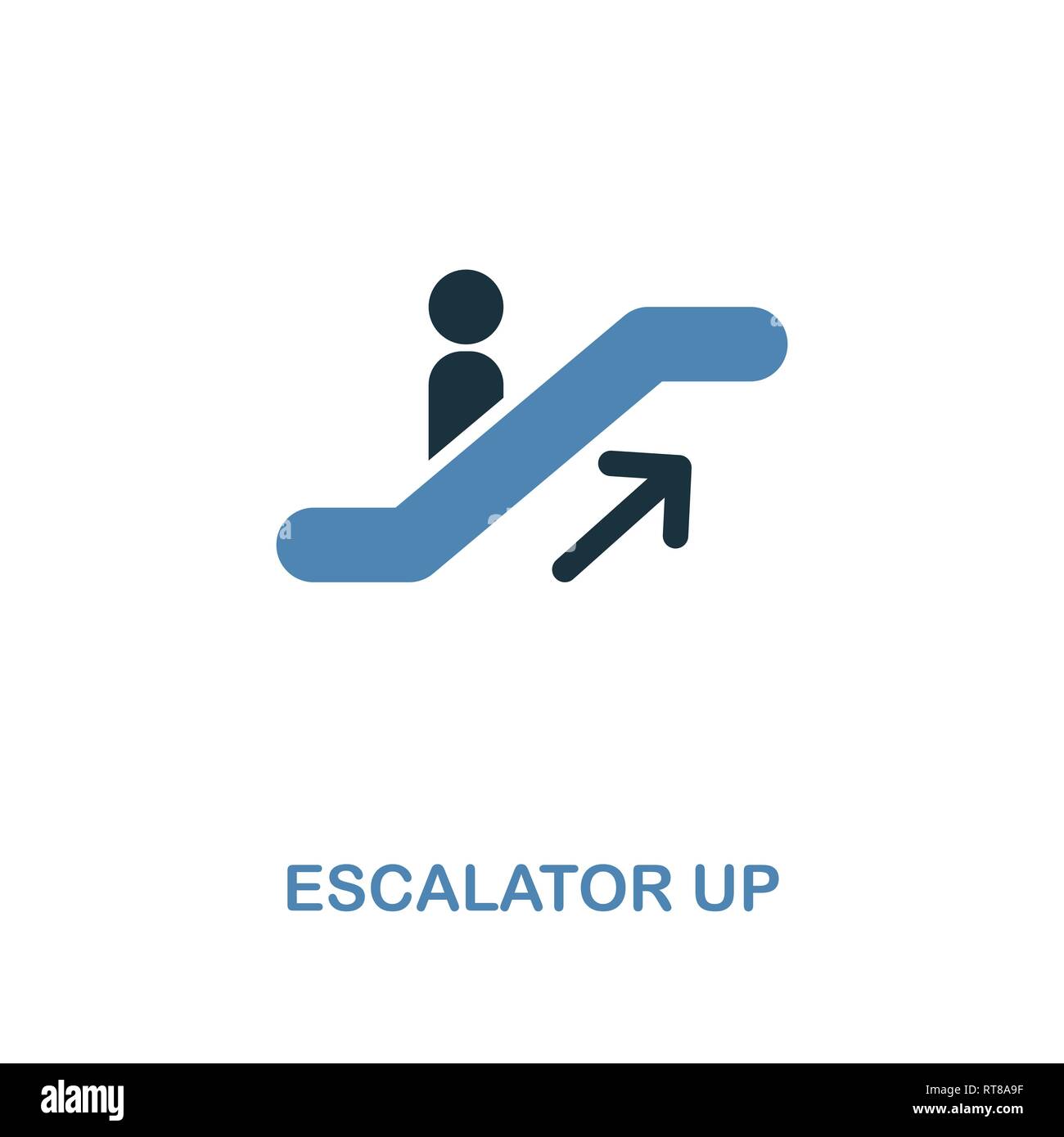 Sign escalator hi-res stock photography and images - Alamy