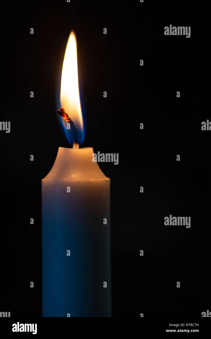 Candle Flame Close-up Stock Photo - Alamy