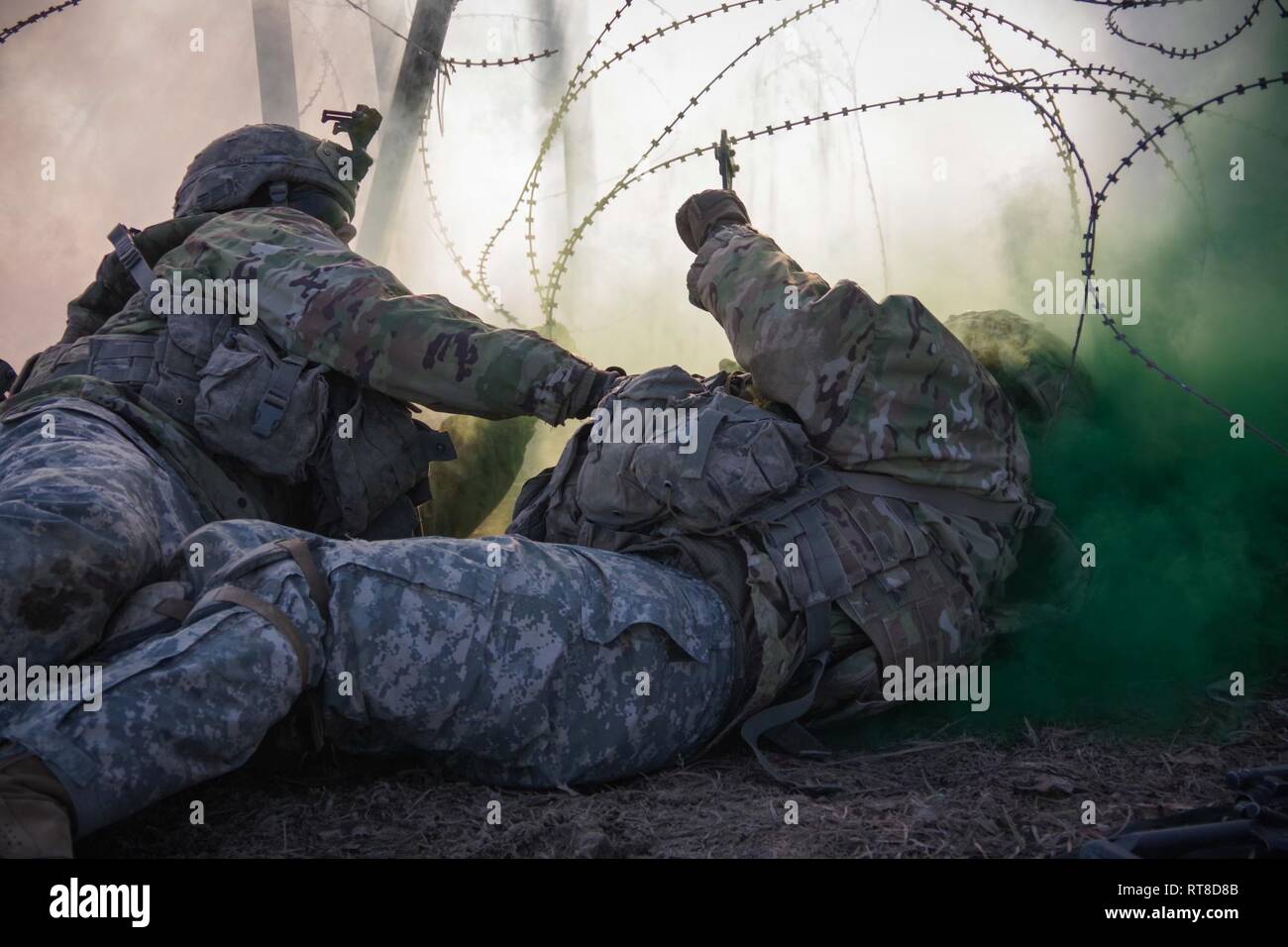 A paratrooper from the 1st Battalion, 508th Parachute Infantry Regiment ...