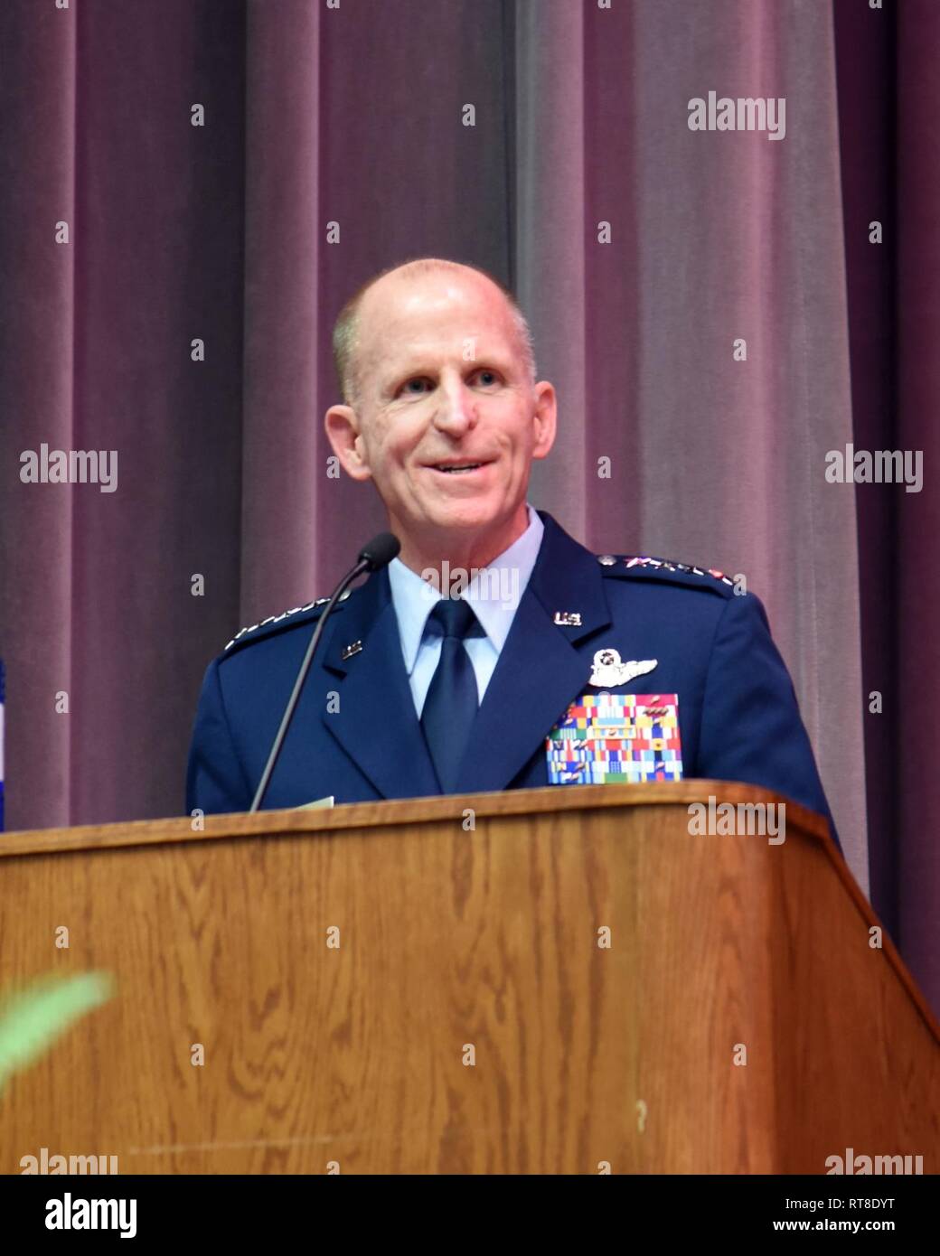Air Force Vice Chief of Staff Gen. Stephen Wilson speaks to the ...