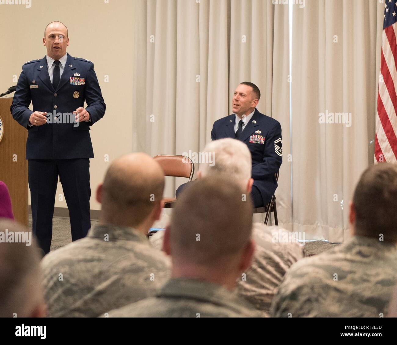 Senior Master Sgt. Shane McGuire of the 101st Intelligence Squadron was ...