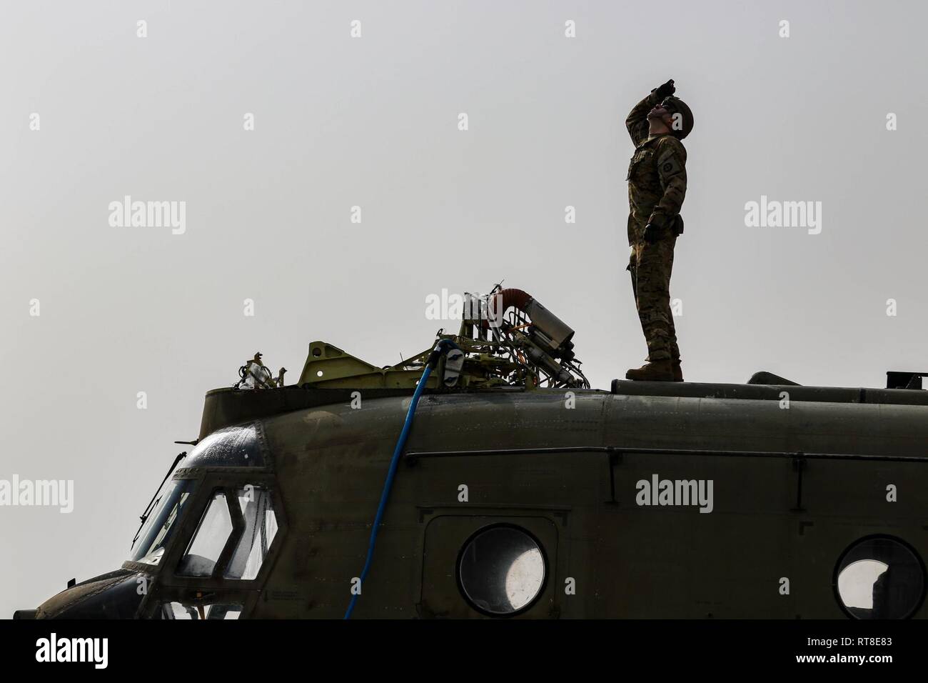 U.S. Army Staff Sgt. Randall Mayo, assigned to B. Company, 935th ...