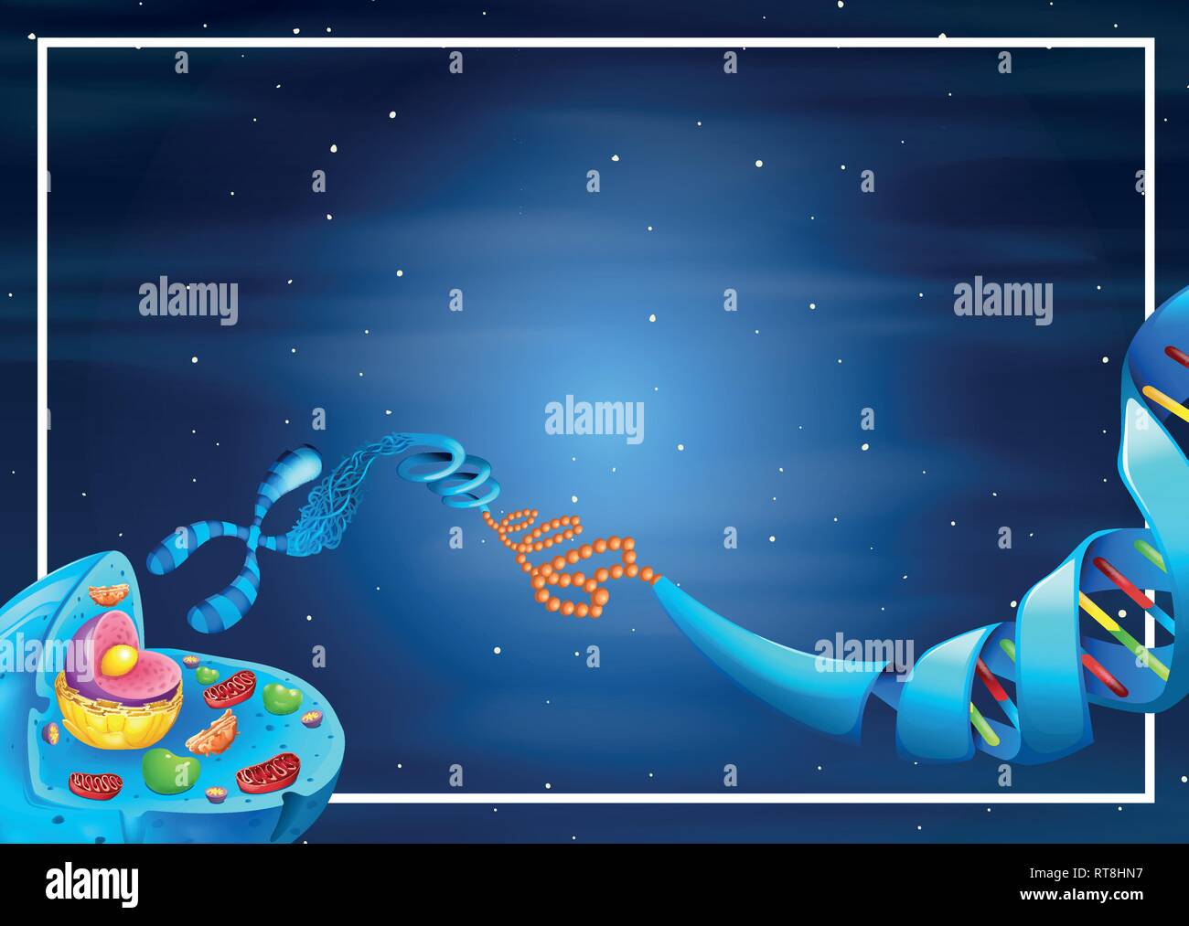 A science atom frame illustration Stock Vector Image & Art - Alamy