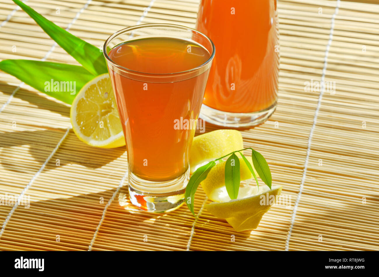 Kombucha in a Glass - Healthy Nutrition Stock Photo - Alamy